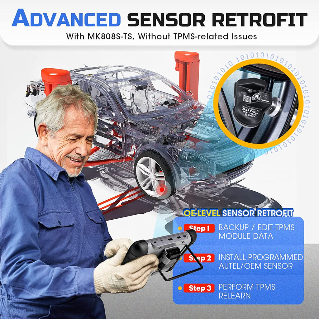 Autel MaxiCOM MK808S-TS - Upgrade of MK808TS/MK808BT/TS601 ...