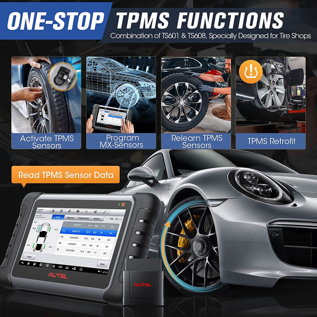 Autel MaxiPRO MP808S-TS Scanner - Updated of MP808BT PRO, MaxiSYS MS90 ...